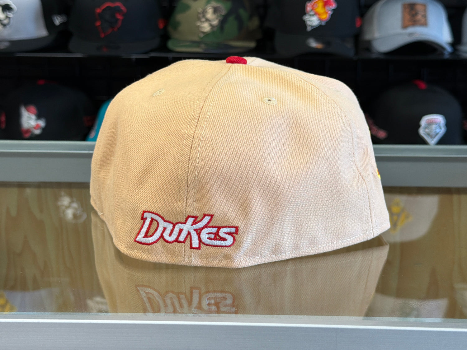 Albuquerque Dukes New Era 5950 Red and Gold Duke in Car – ABQ Dukes