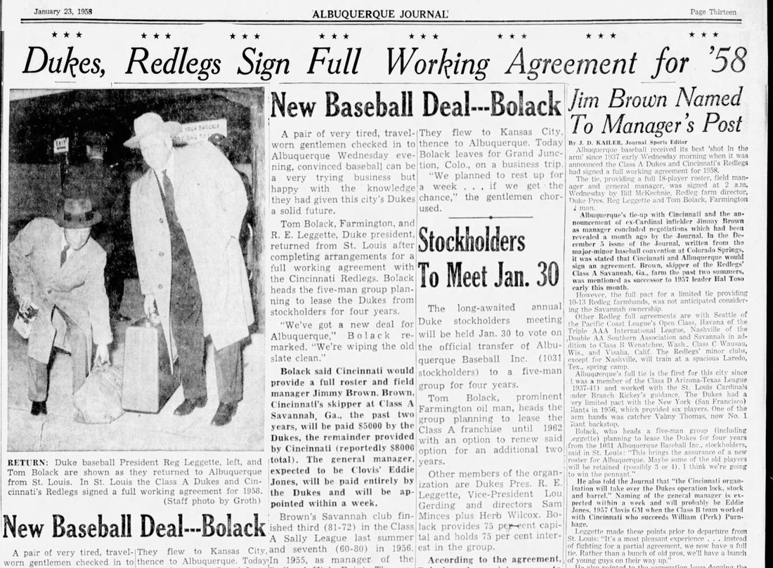 Albuquerque Dukes New Era 5950 1958 'Mr Red' Dukes – ABQ Dukes