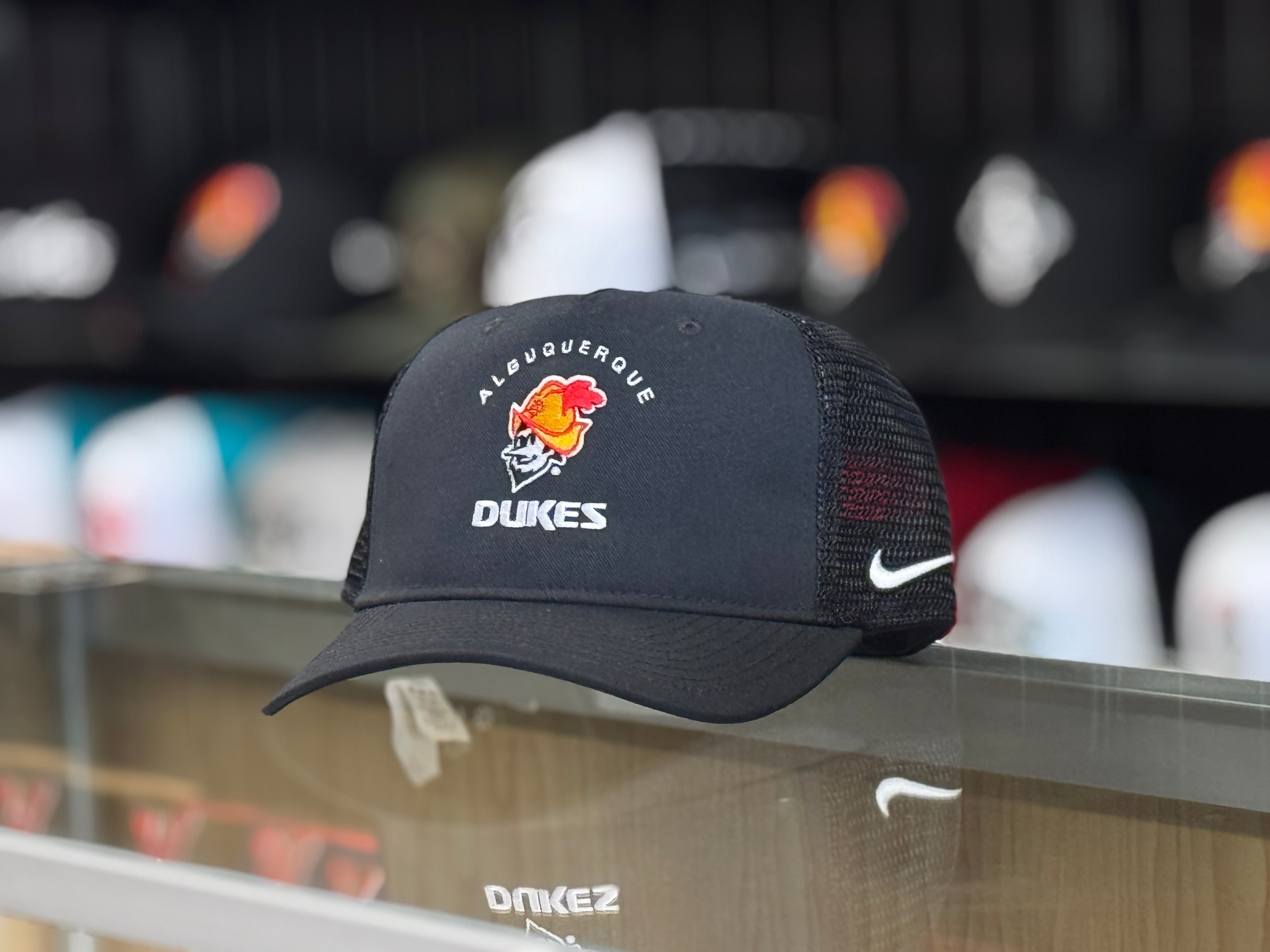 Albuquerque Dukes Nike Black Snapback Traditional Dukes Logo – ABQ Dukes