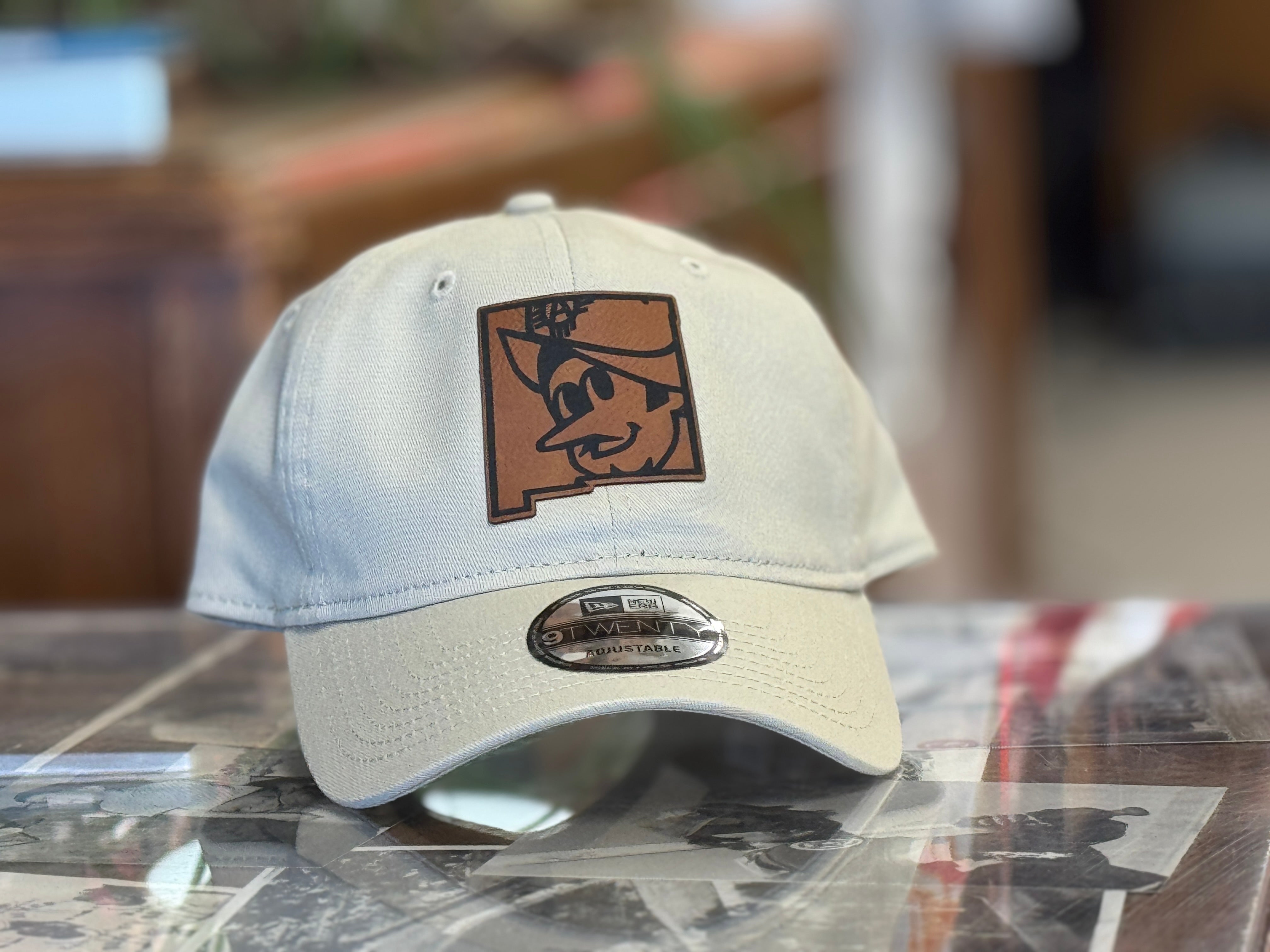 Albuquerque Dukes New Era 920 Adjustable Tan NM Dukes Leather Patch ...