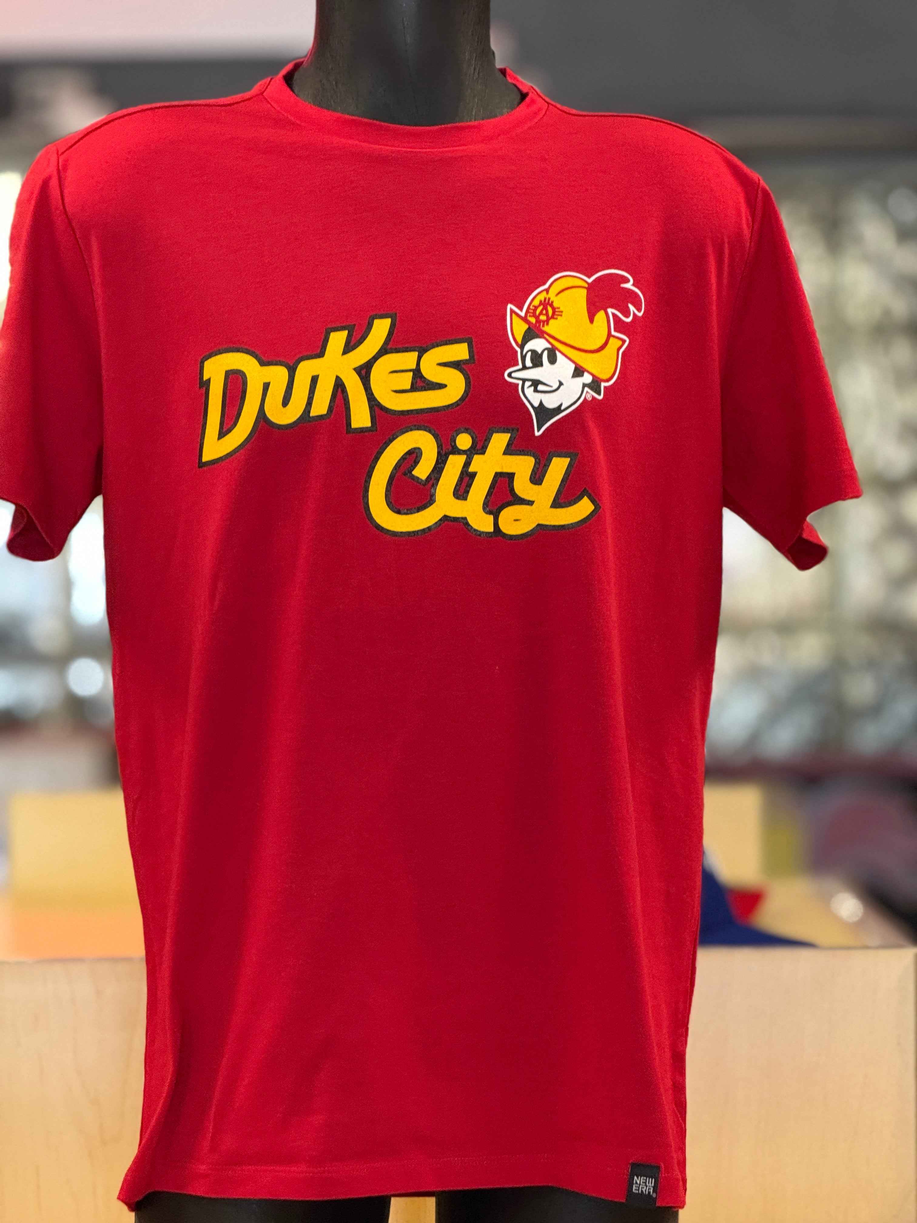 Albuquerque Dukes Red New Era Dukes City T-Shirt – ABQ Dukes