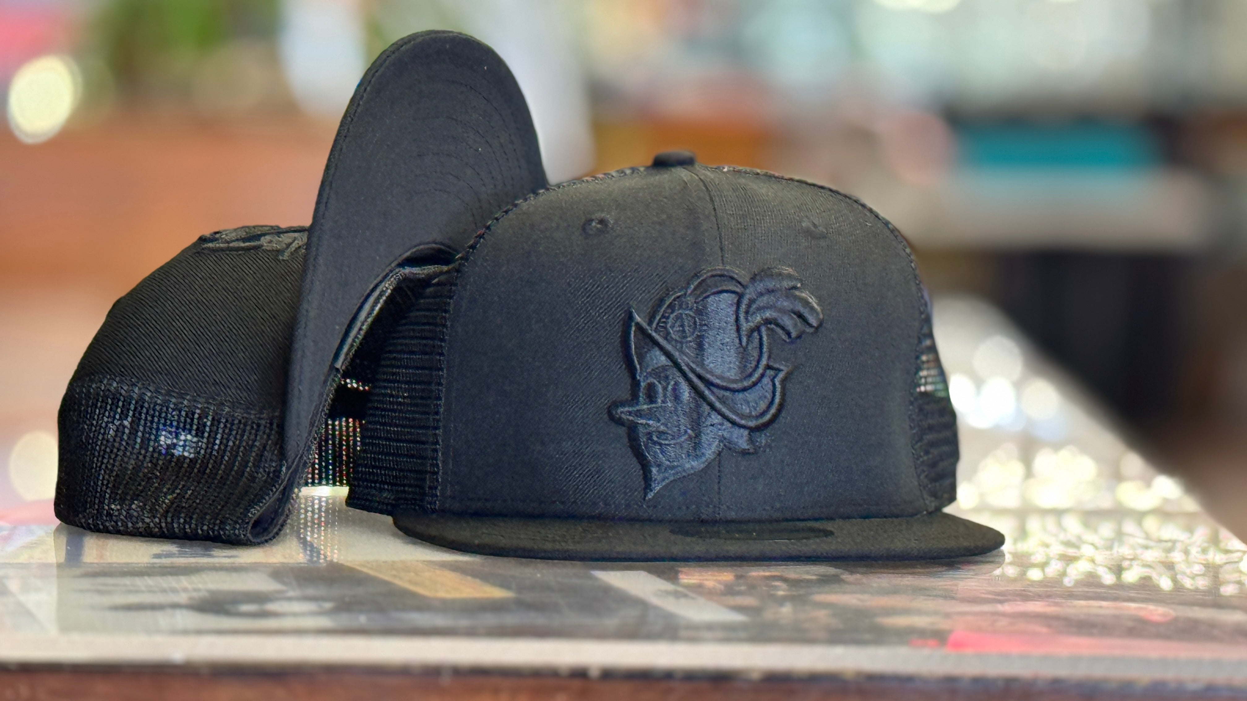 Albuquerque Dukes New Era 5950 Mesh Black on Black DUKES – ABQ Dukes