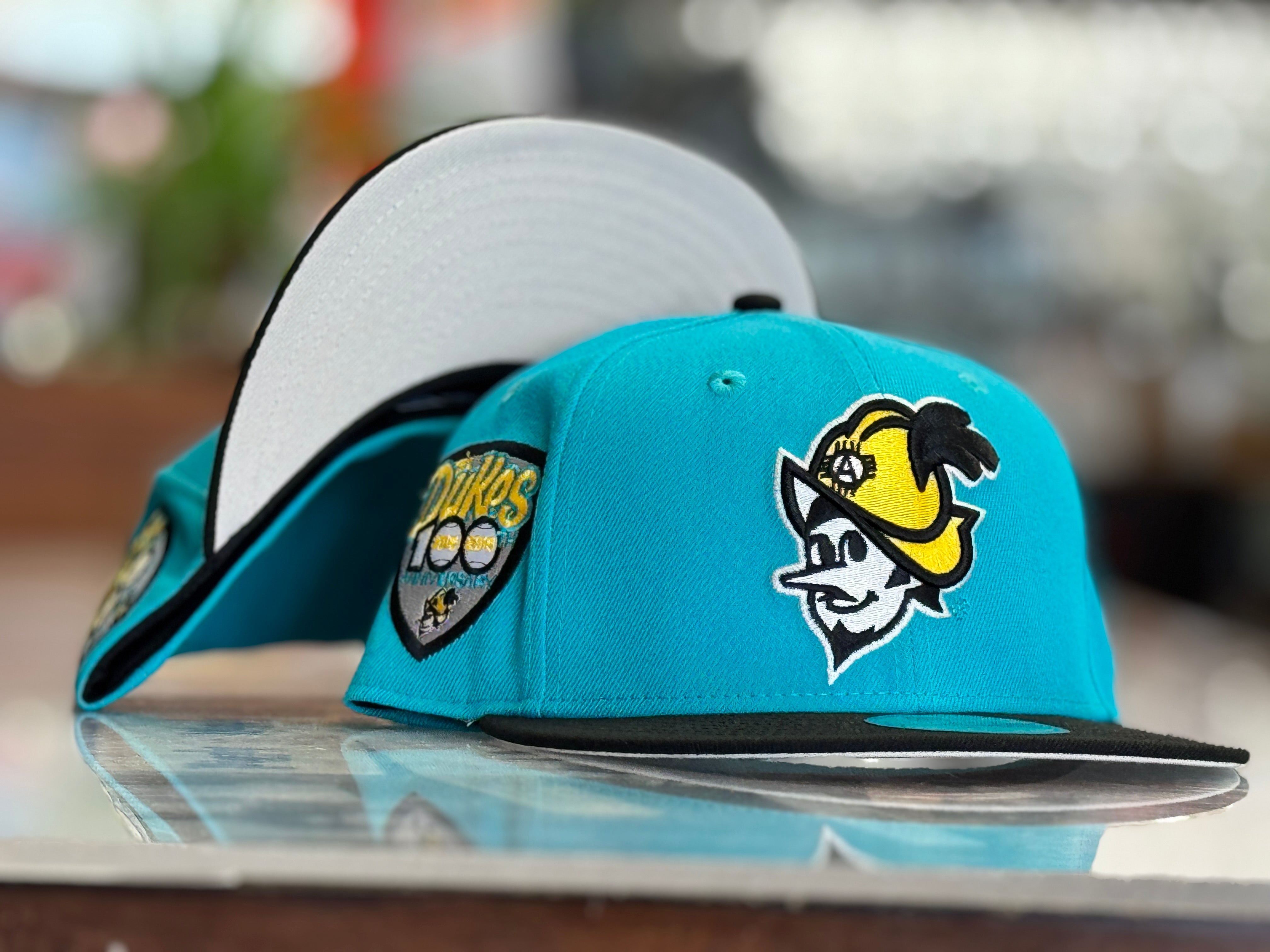 Albuquerque Dukes New Era 5950 Turquoise 100 Year Patch Dukes – ABQ Dukes