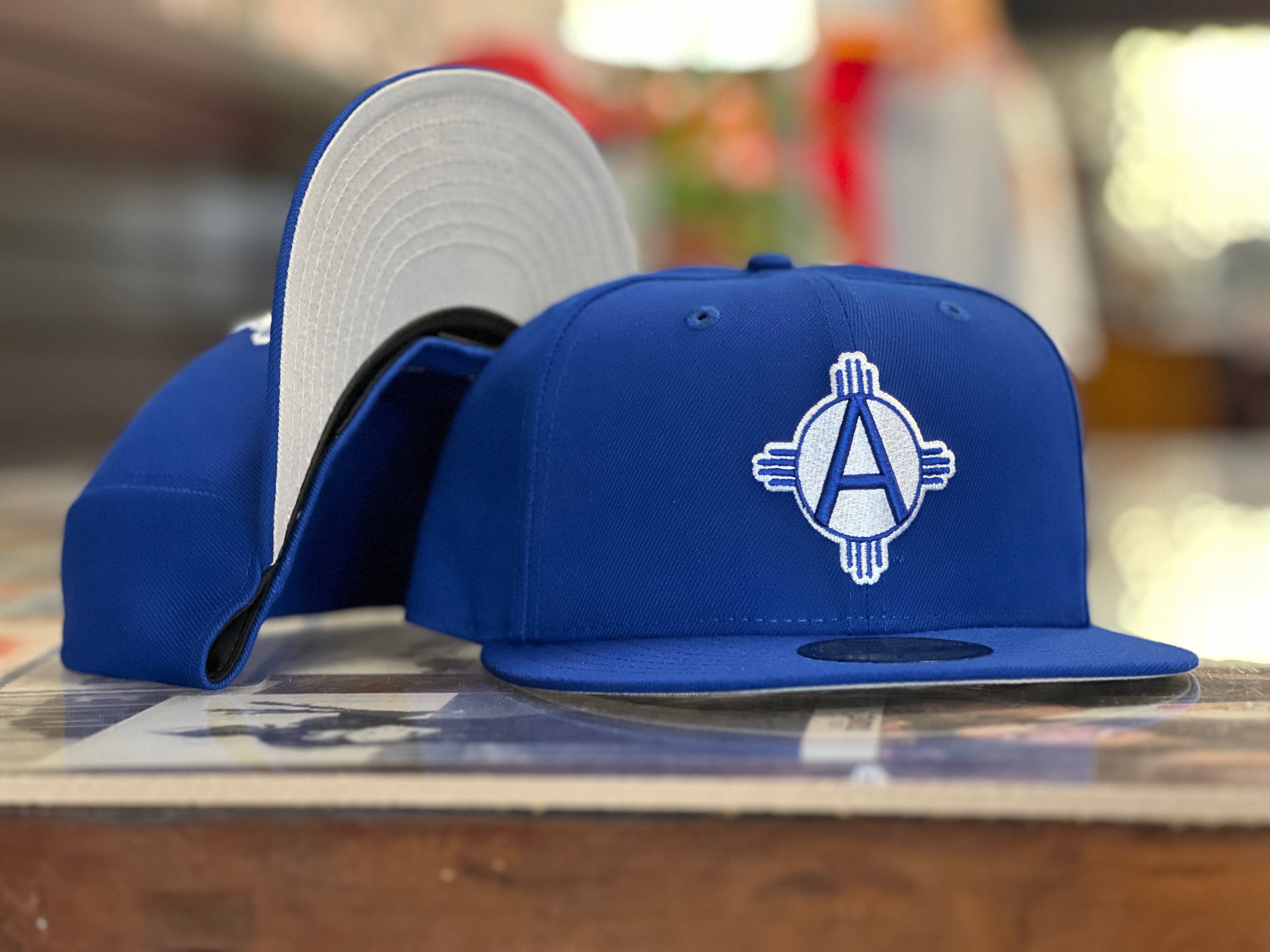 Albuquerque Dukes New Era 5950 Royal Blue ZIA A – ABQ Dukes